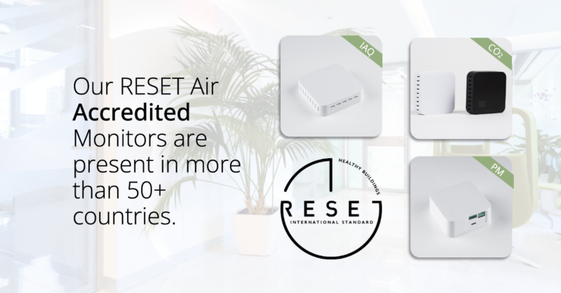 Our RESET Air Accredited Monitors are present in more than 50 ...